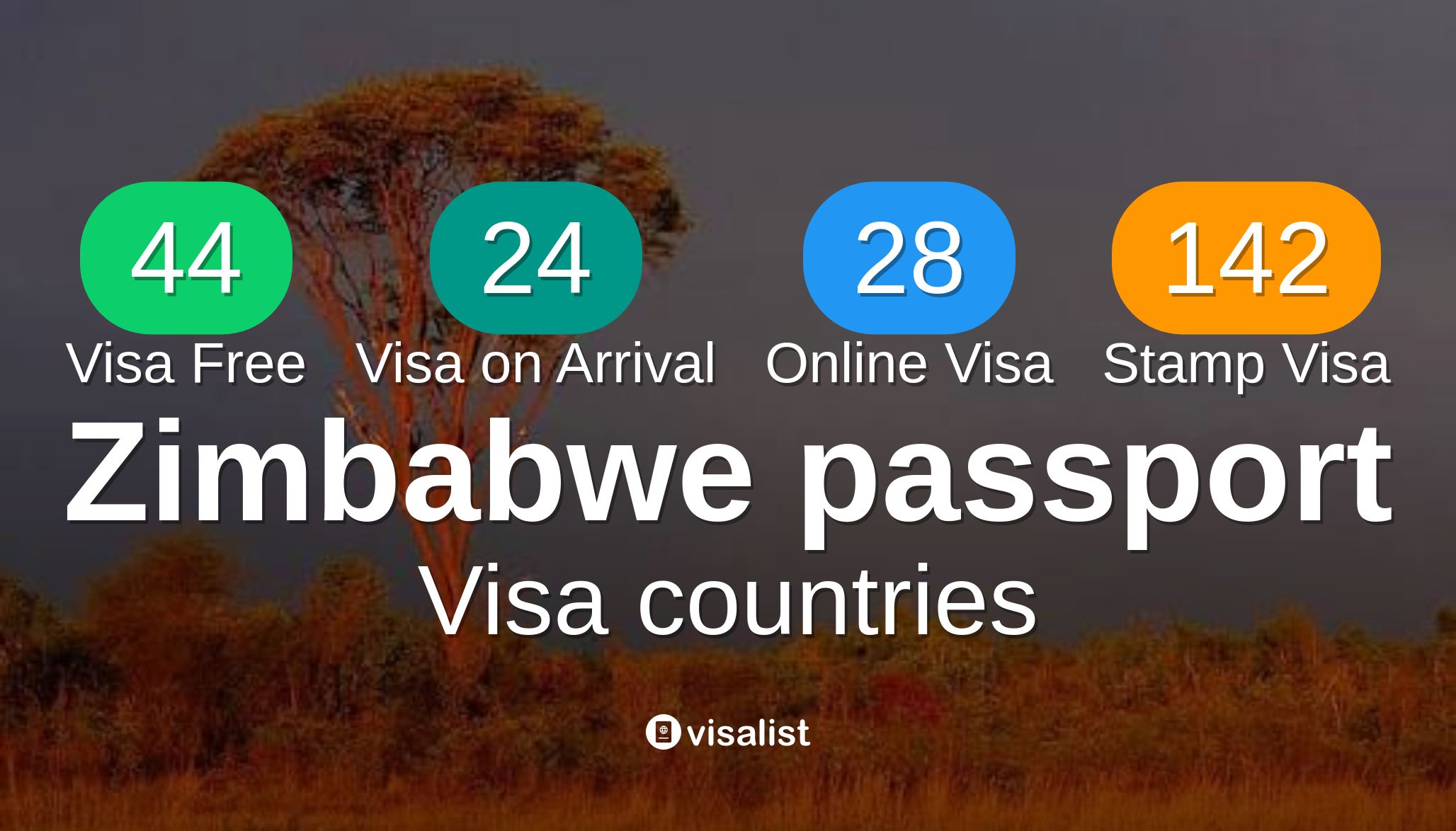 Countries you can visit with Zimbabwe passport 2025 - Visa List